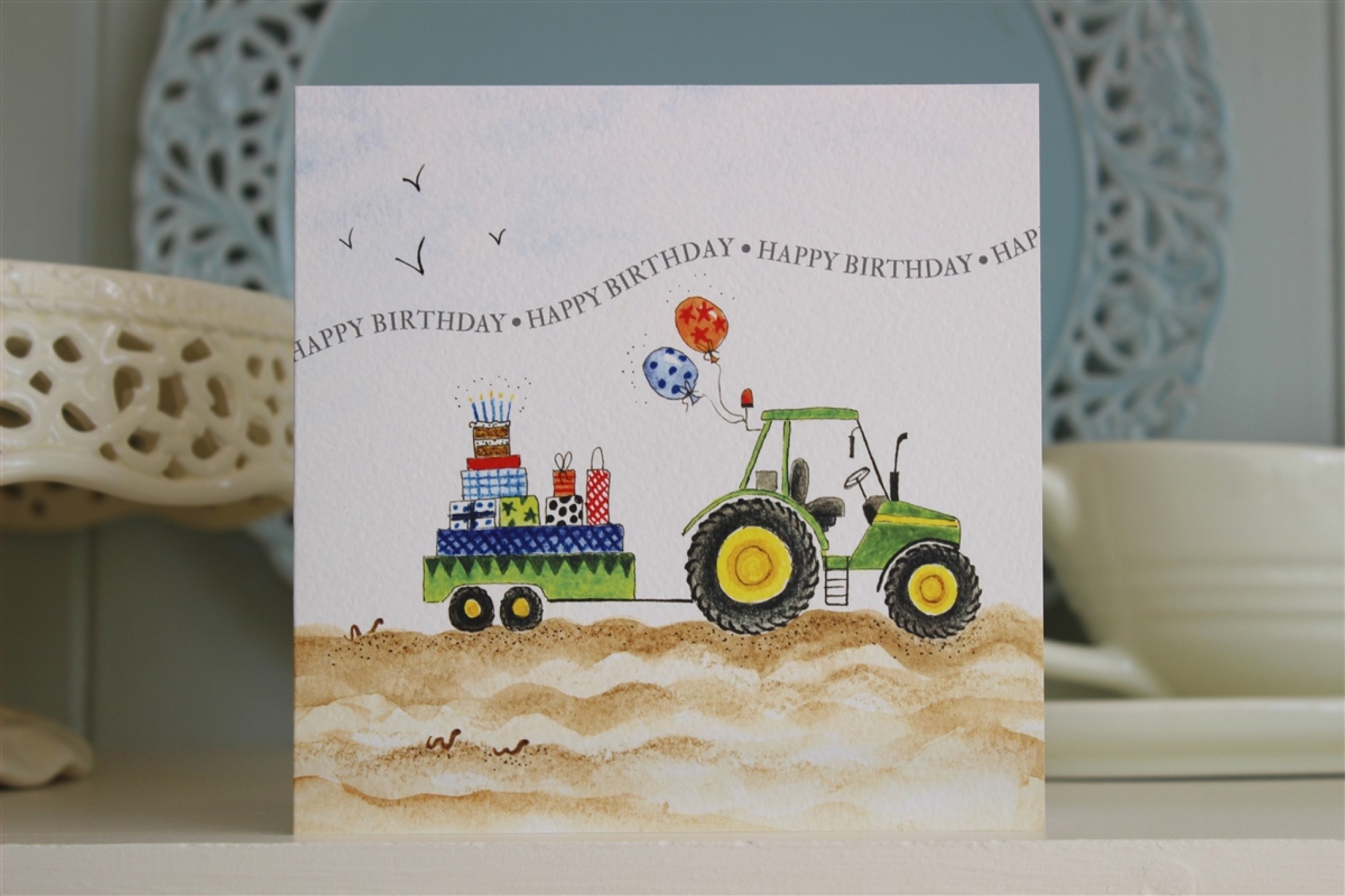 BB13 Happy Birthday Tractor