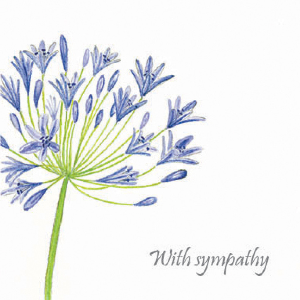 Hand Drawn With Sympathy Card